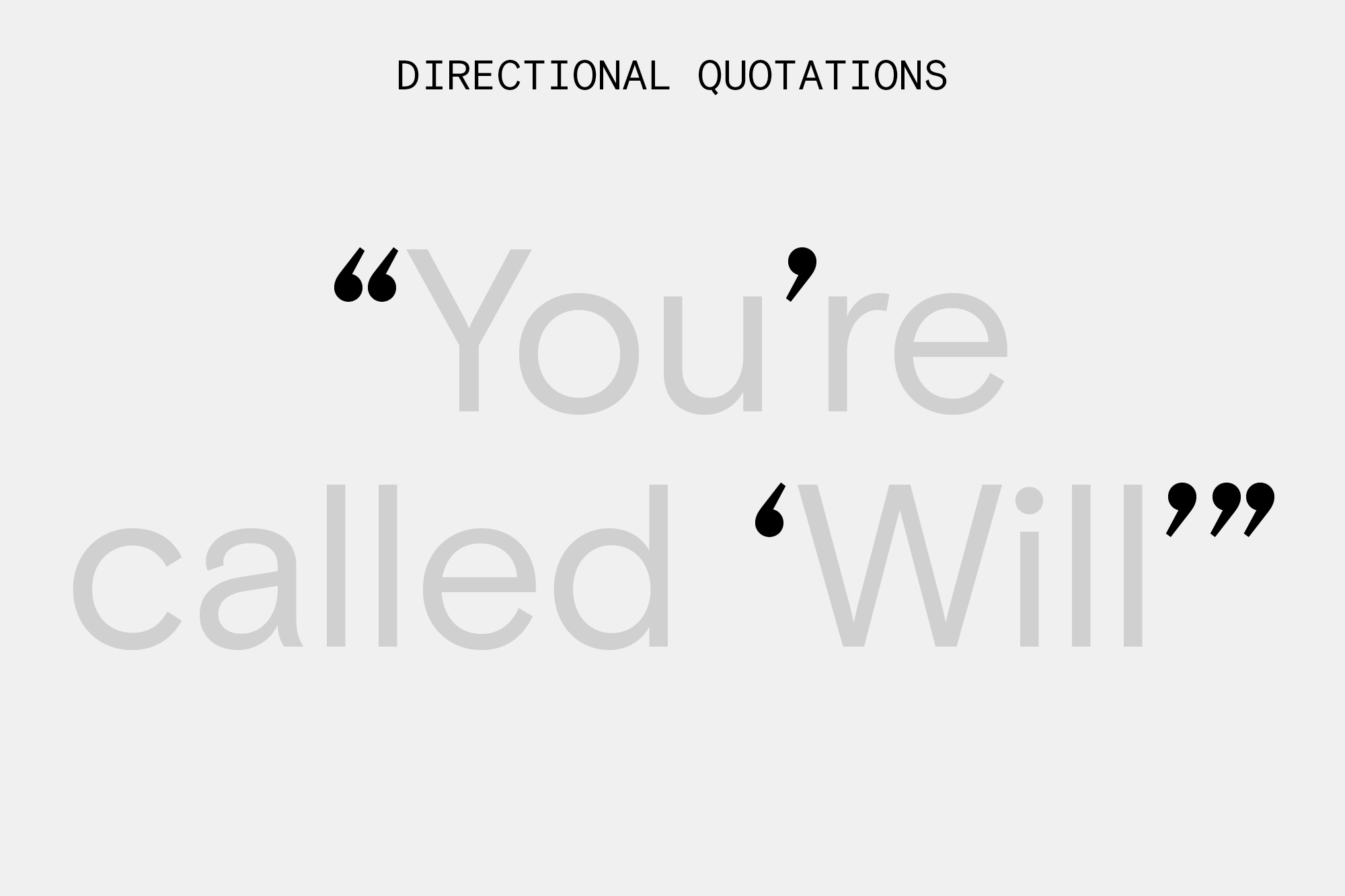 Type Straight Quotes