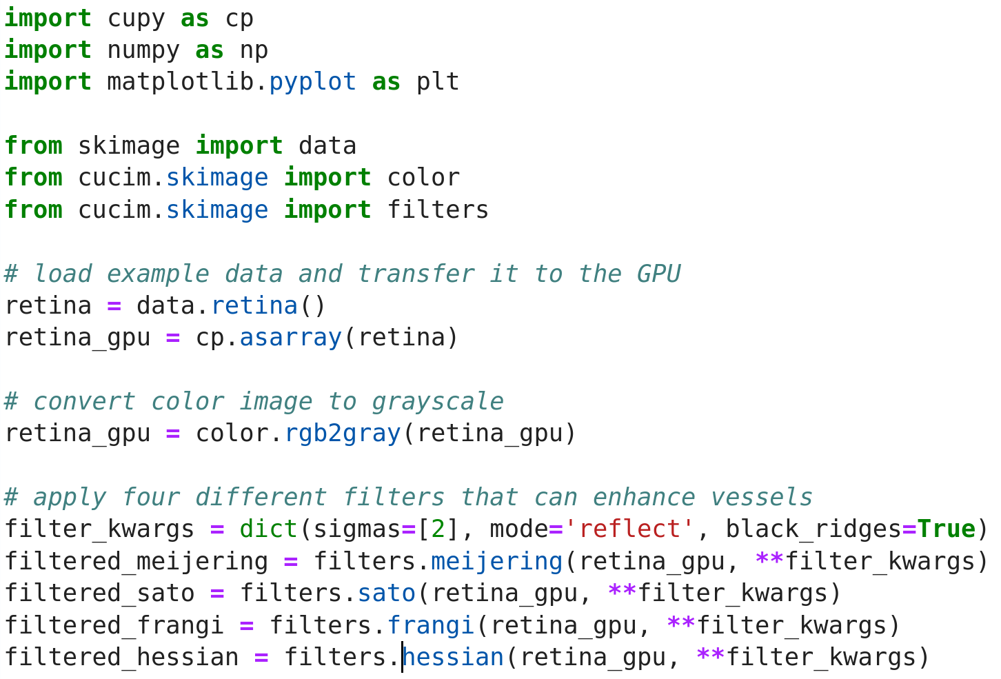RAPIDS cuCIM: Porting scikit-image Code to the GPU | Quansight