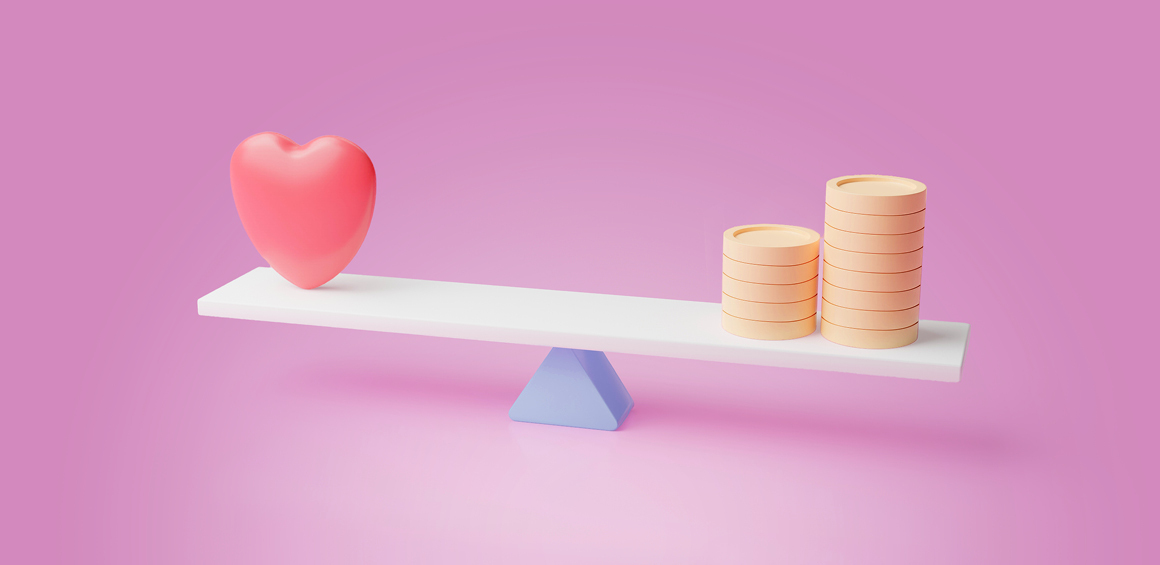 Tips to balance love and money