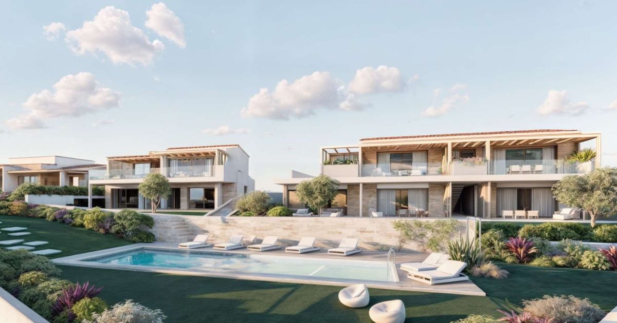 MYNE - New-build terrace apartment with pool and view of the sea and ...