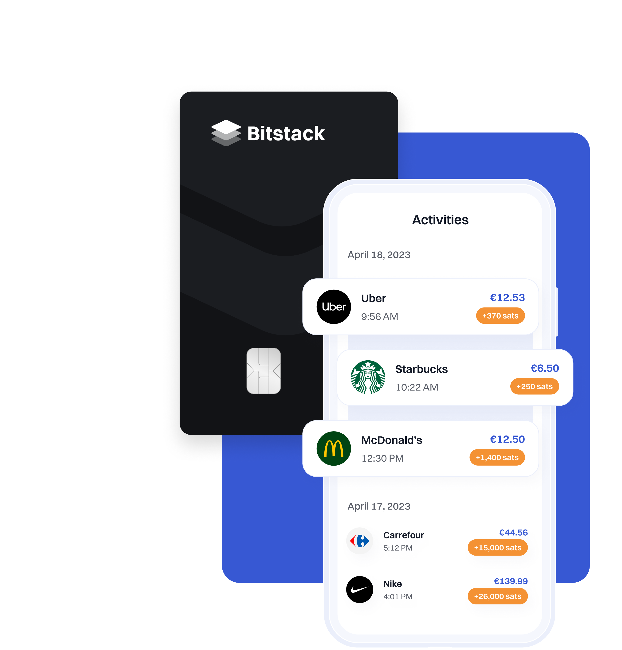 The Bitstack Card - Earn free bitcoin on every purchase - Bitstack