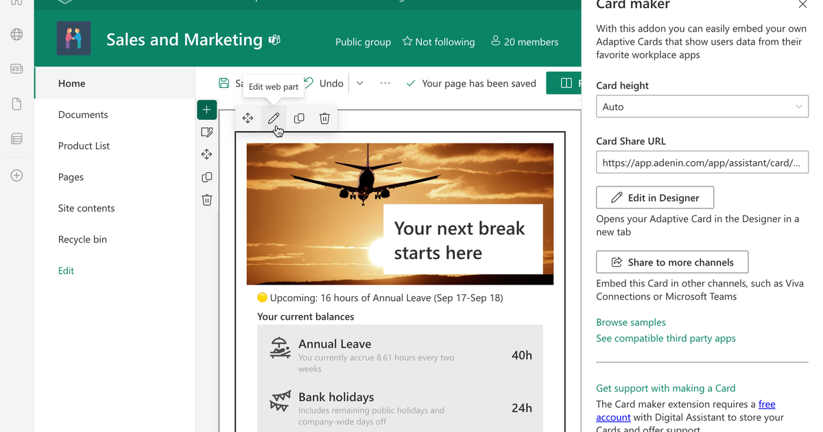 Free Workday® web part for SharePoint - adenin Workday® and SharePoint ...