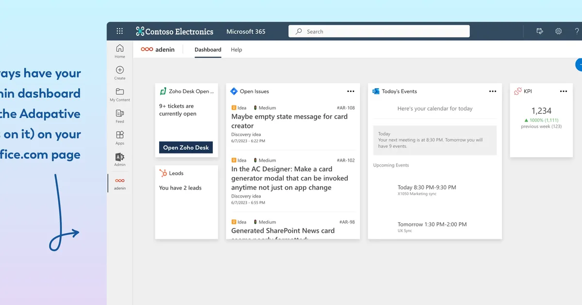 Best and free apps for Office.com - adenin