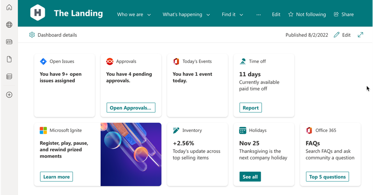 Free Workday® Card for Viva Connections - adenin