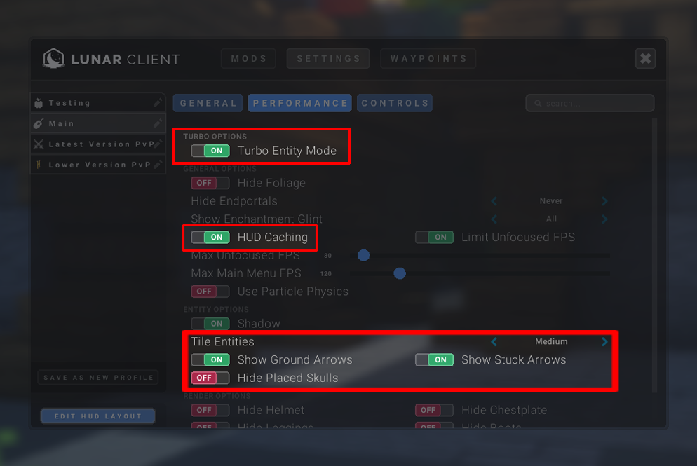 The Best Lunar Client Settings For Fps In Minecraft Fps Lunar Client