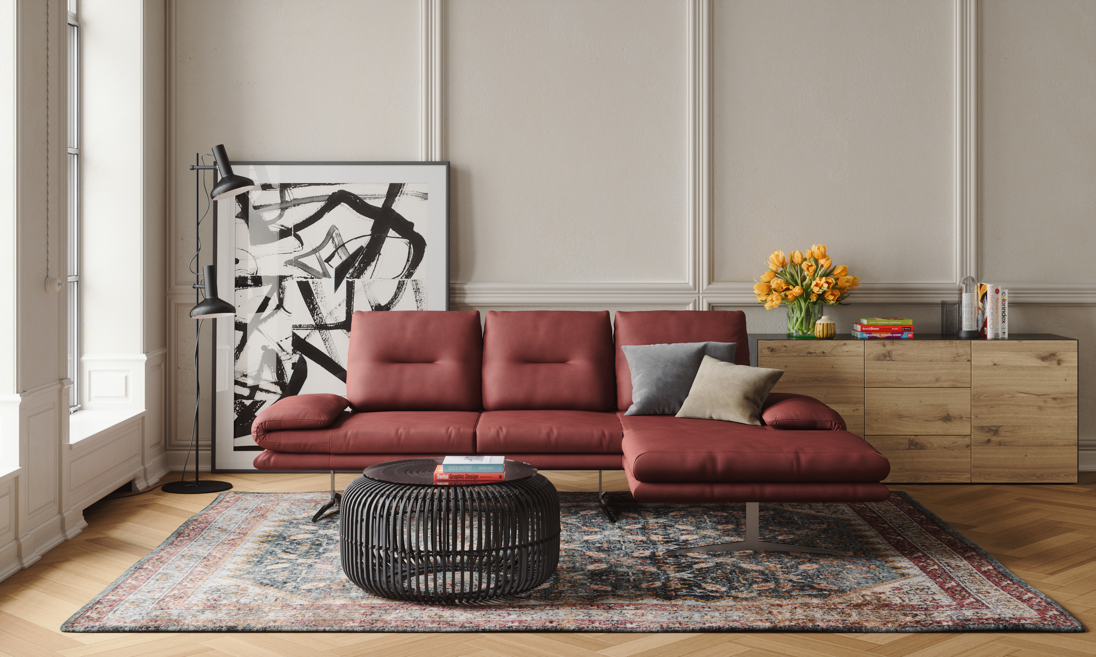 Unexpected Red Theory - Interior Trend | Homepoet