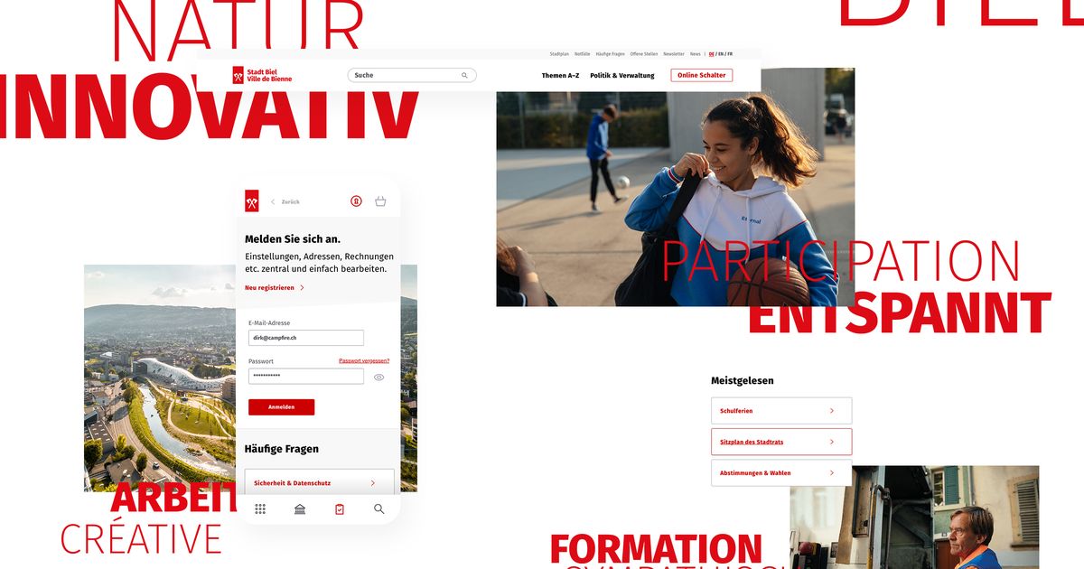 Neues Corporate Design und digitale Plattform für die Stadt Biel/Bienne ...