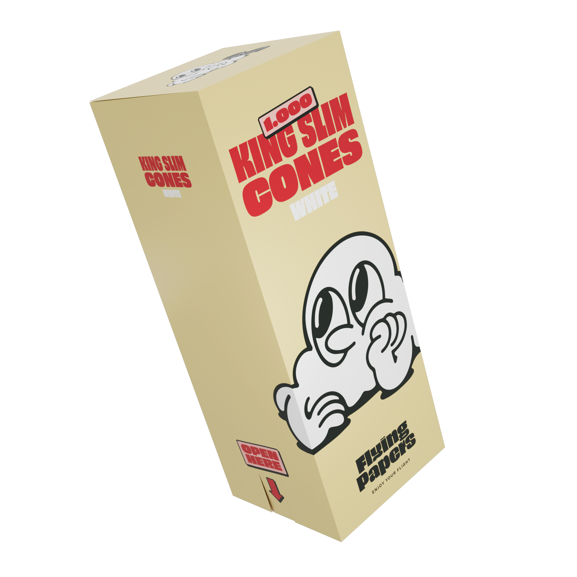 Flying Papers | Pre-rolled Cones - 1000 - King Size - White