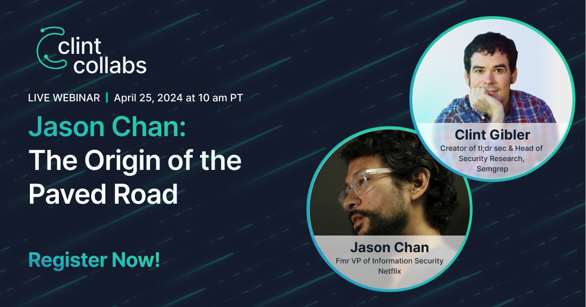 Clint Collabs: Jason Chan on the Origin of the Paved Road