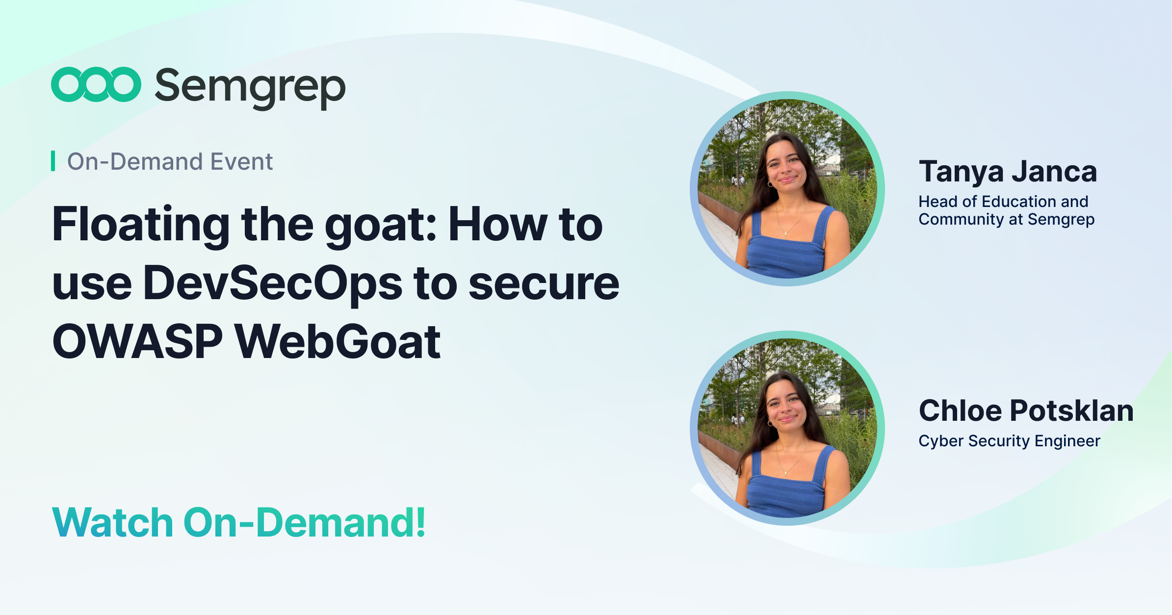 Floating the goat: How to use DevSecOps to secure OWASP WebGoat Floating the goat: How to use DevSecOps to secure OWASP WebGoat