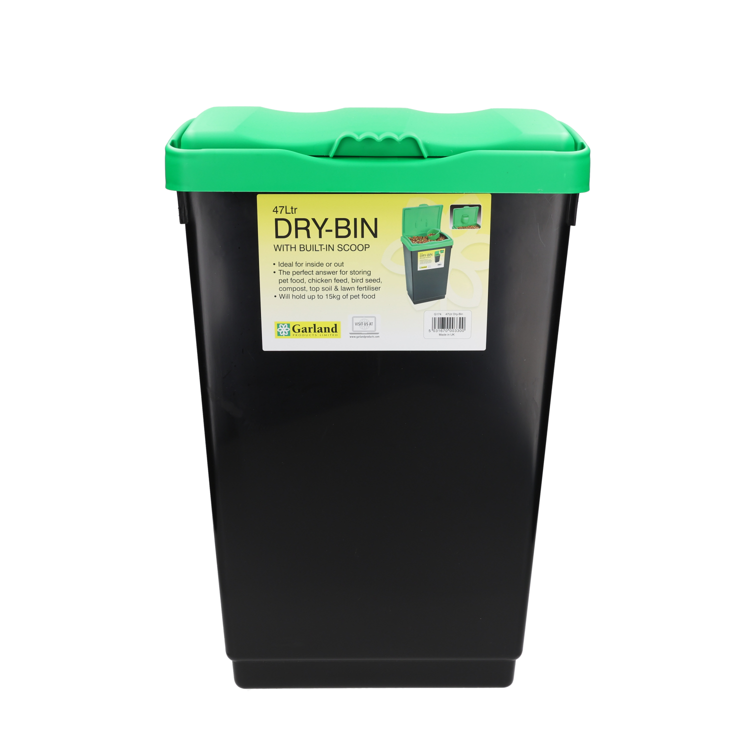 Garland Dry Storage Bin 47 Litre | Jollyes