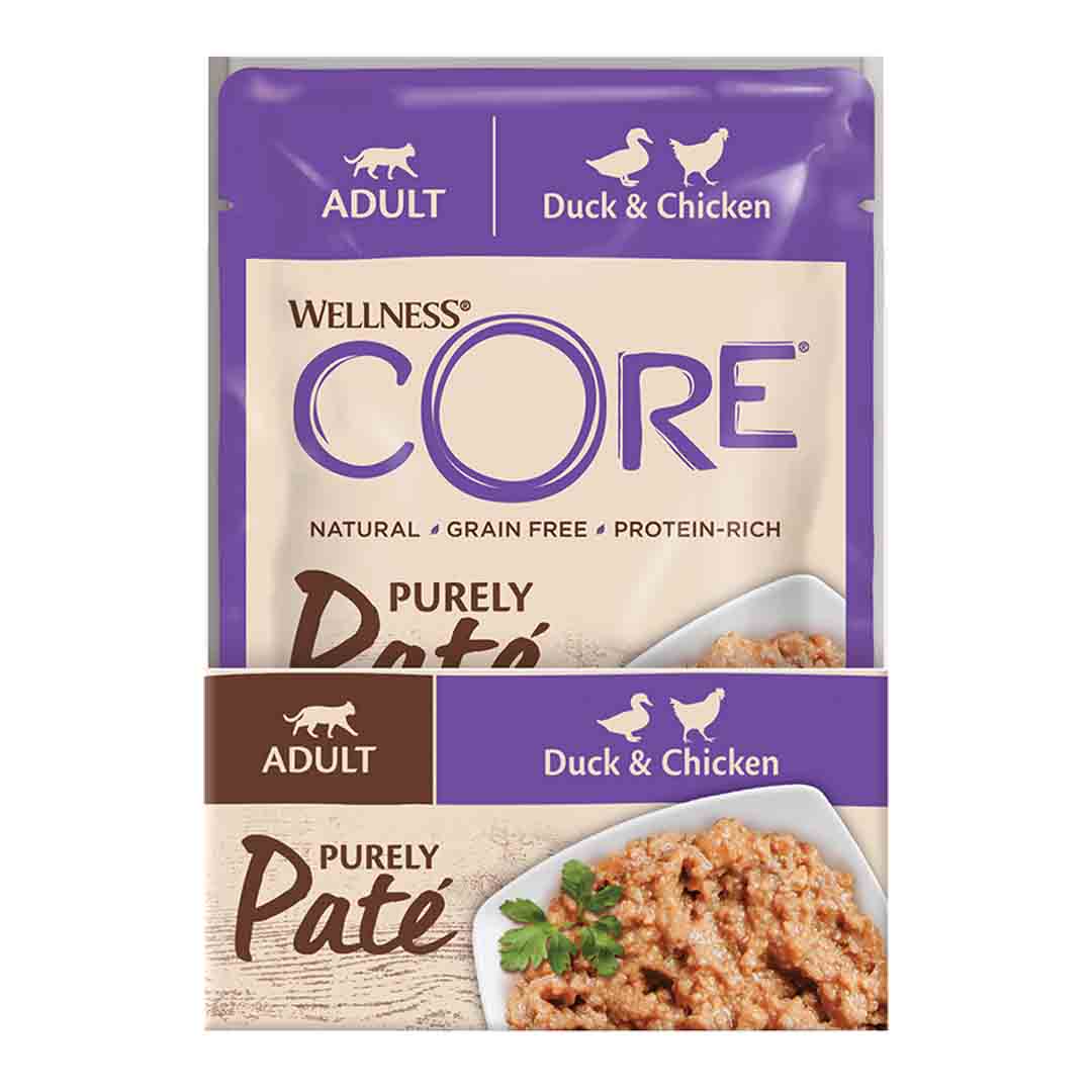 Wellness CORE Purely Paté Adult Duck & Chicken Cat Wet Food 85g | Jollyes
