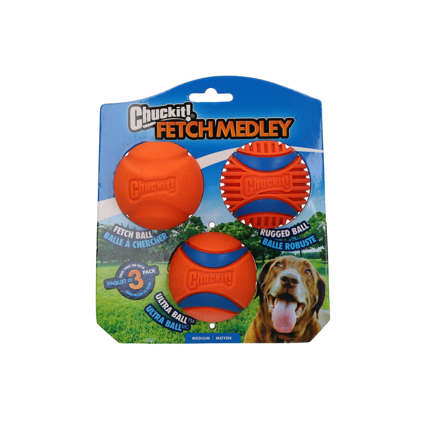 Chuckit! Fetch Medley Gen 3 Medium 3 Pack | Dog Toy