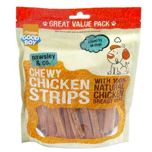 Good Boy Pawsley & Co Chewy Chicken Strips 100g | General Dog Treats