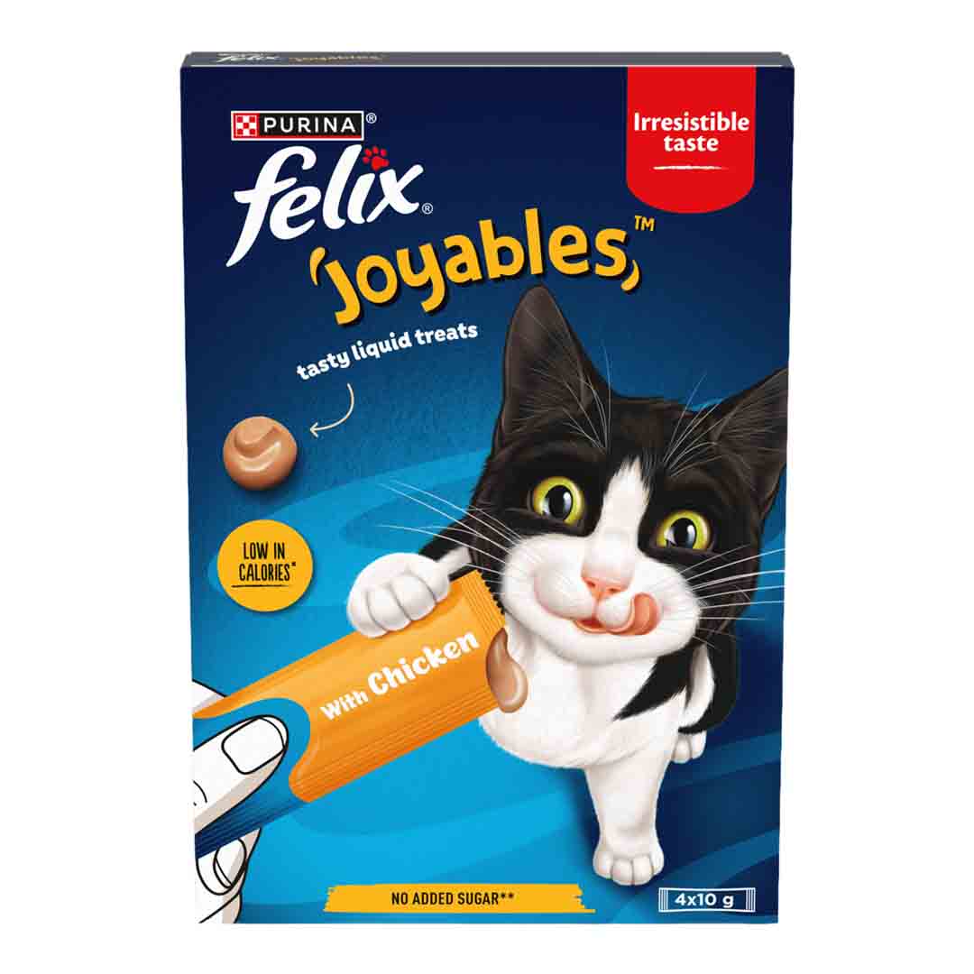 FELIX Joyables Chicken Liquid Cat Treats 4x10g | Jollyes