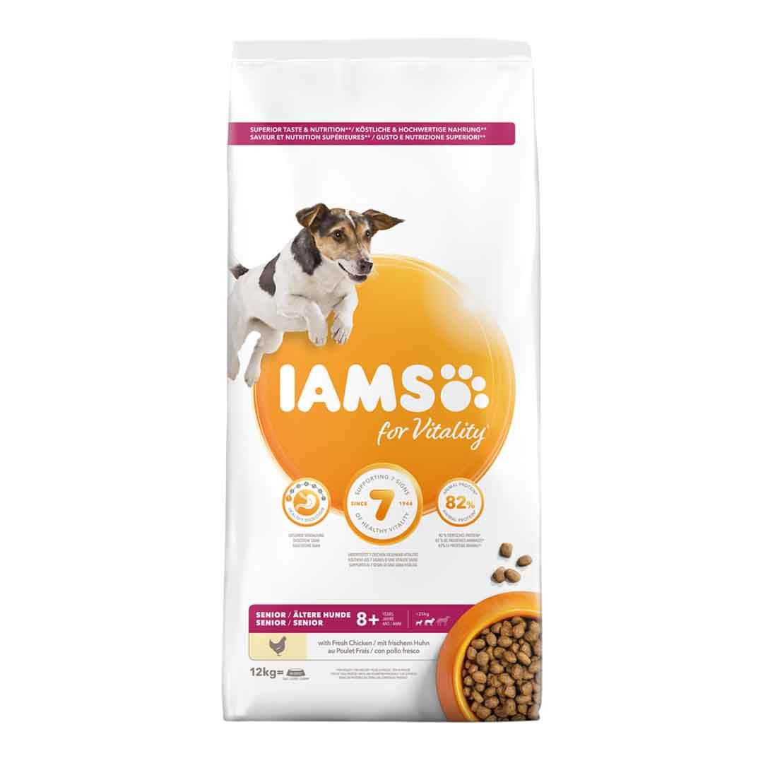 Iams Senior Small and Medium Breed Dog Food 12kg | Dry Dog Food