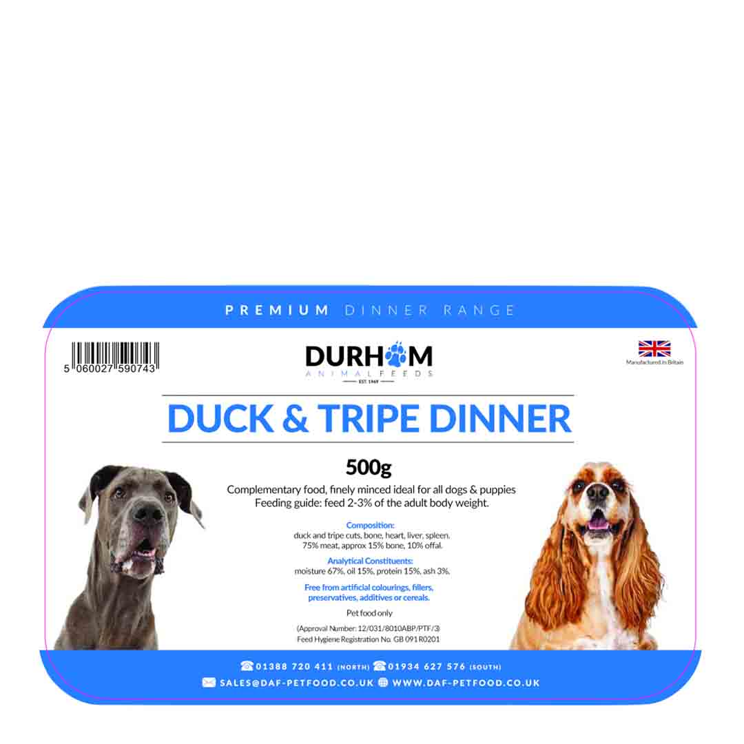 Durham Duck & Tripe Dinner | Raw Dog Food | Jollyes