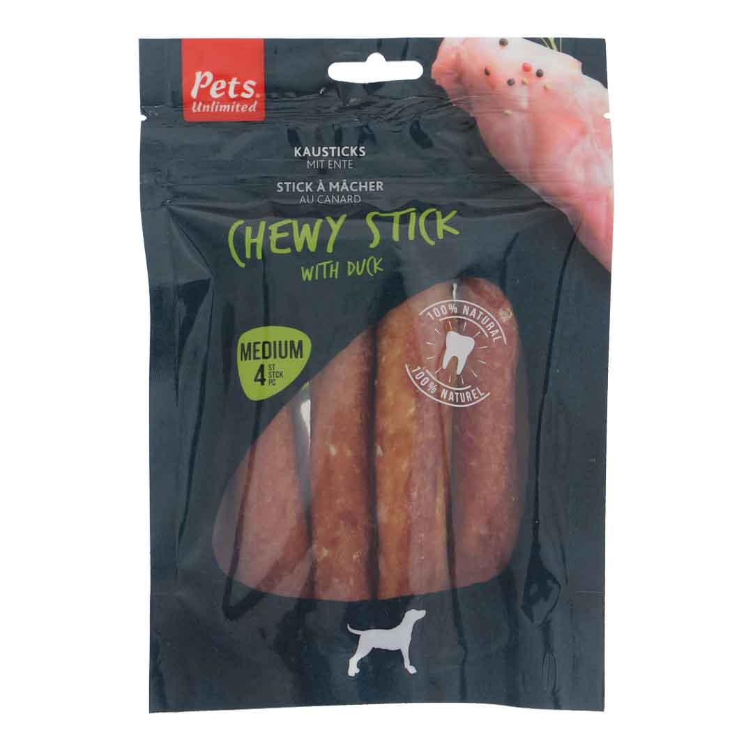 Pets Unlimited Chewy Stick with Duck Dog Treat | General Dog Treats