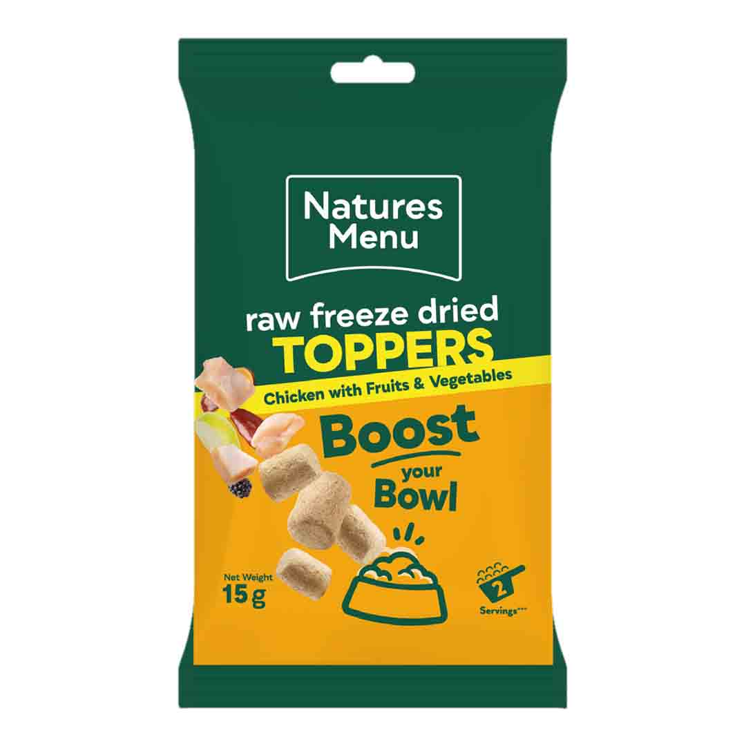 Natures Menu Freeze Dried Toppers Chicken 15g | Jollyes