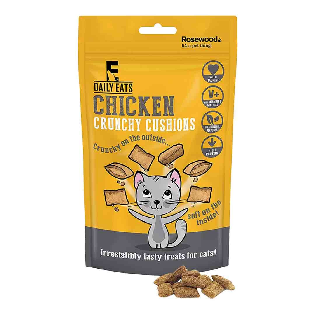 Rosewood Daily Eats | Chicken Crunchy Cushion Cat Treats | 60 g