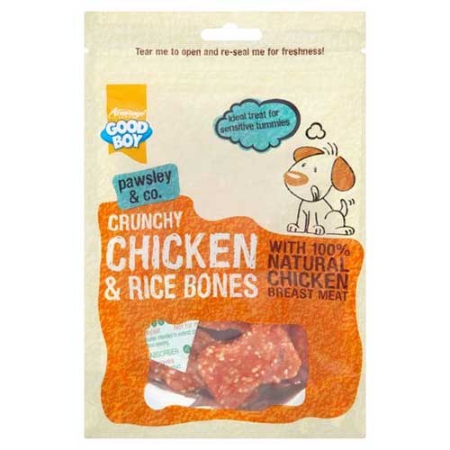 Good Boy Pawsley & Co Chicken & Rice Bones | Dog Treats