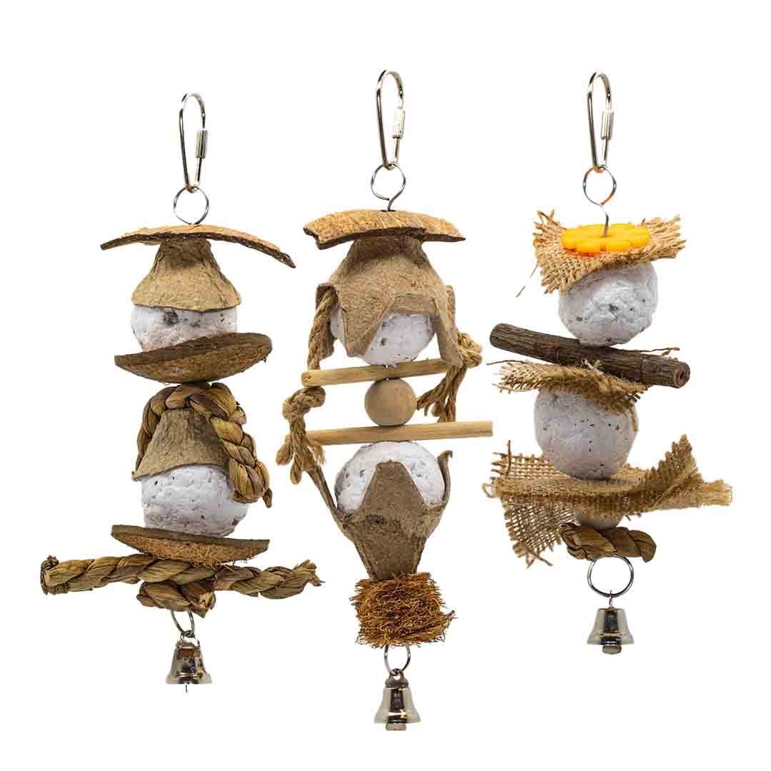 Beaks Paper Pulp Mix Bird Toy | Bird Cage Toy