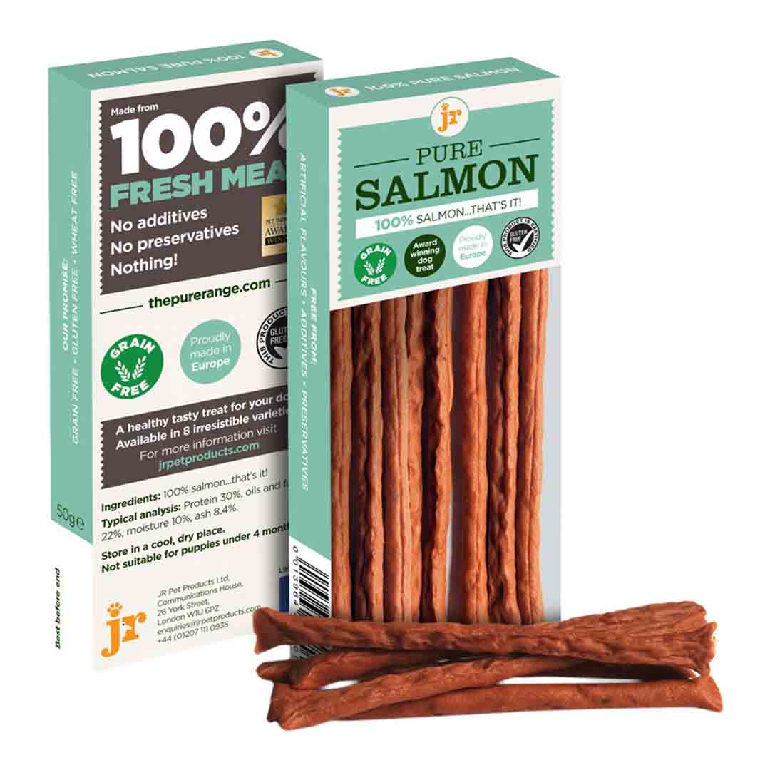 JR Pet Products Pure Salmon Sticks | Dog Chew | Jollyes