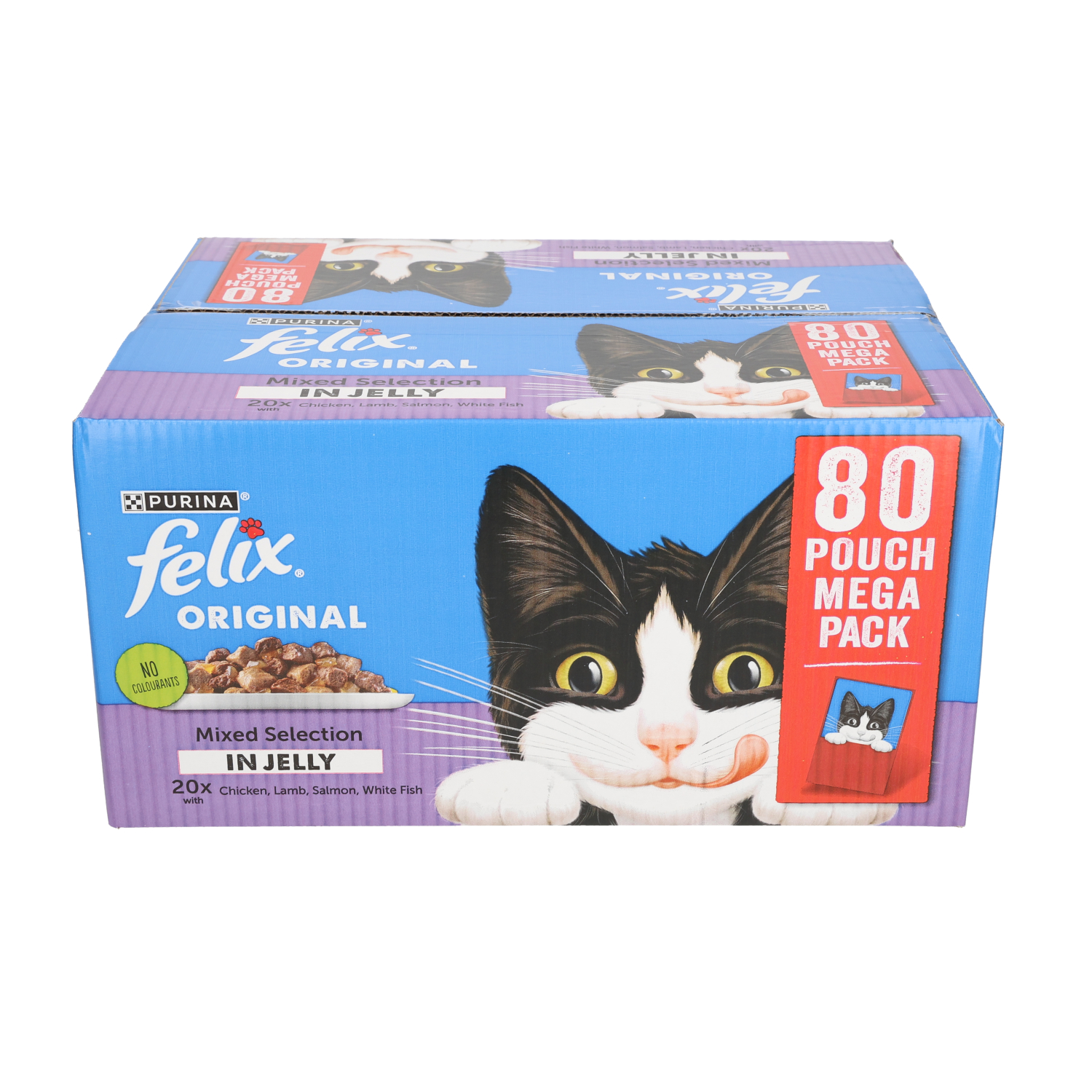 FELIX® Original Jelly Wet Cat Food 80x85g Multipack | Jollyes