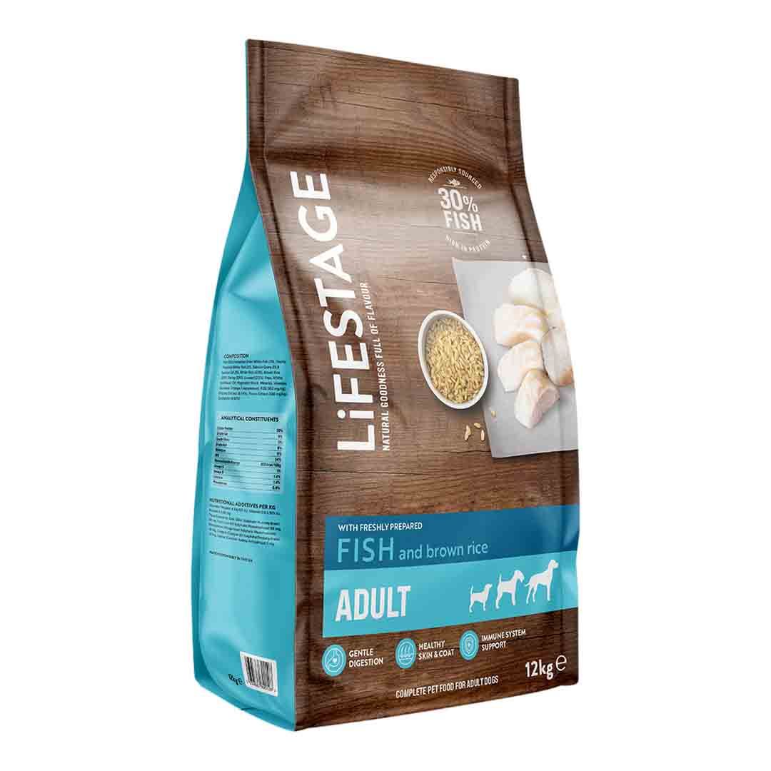 Lifestage Adult Dog Fish And Brown Rice | Dry Dog Food