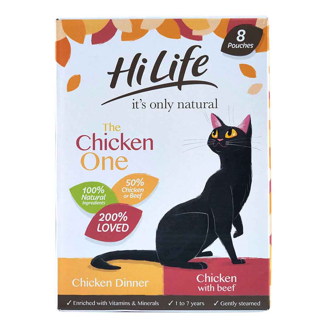 HiLife It's Only Natural, The Chicken One in Jelly 8x70g
