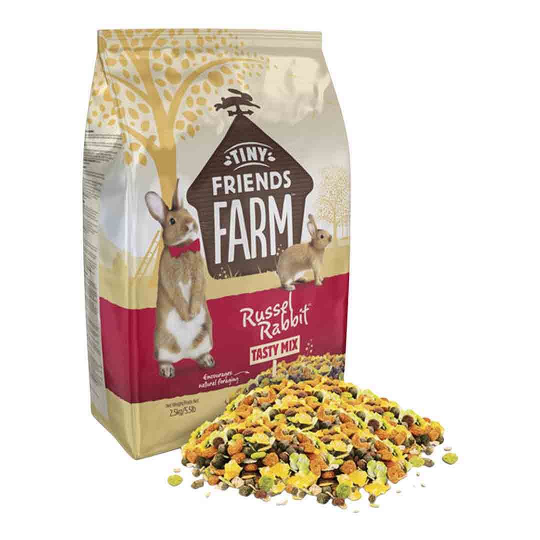 Tiny Friends Farm Russel Rabbit Tasty Mix 2.5kg | Rabbit Food & Treats