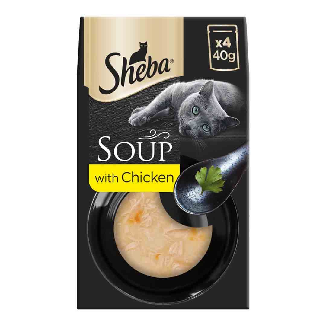 Sheba | Classics Soup with Chicken Fillets – 4 Packs | 40 g
