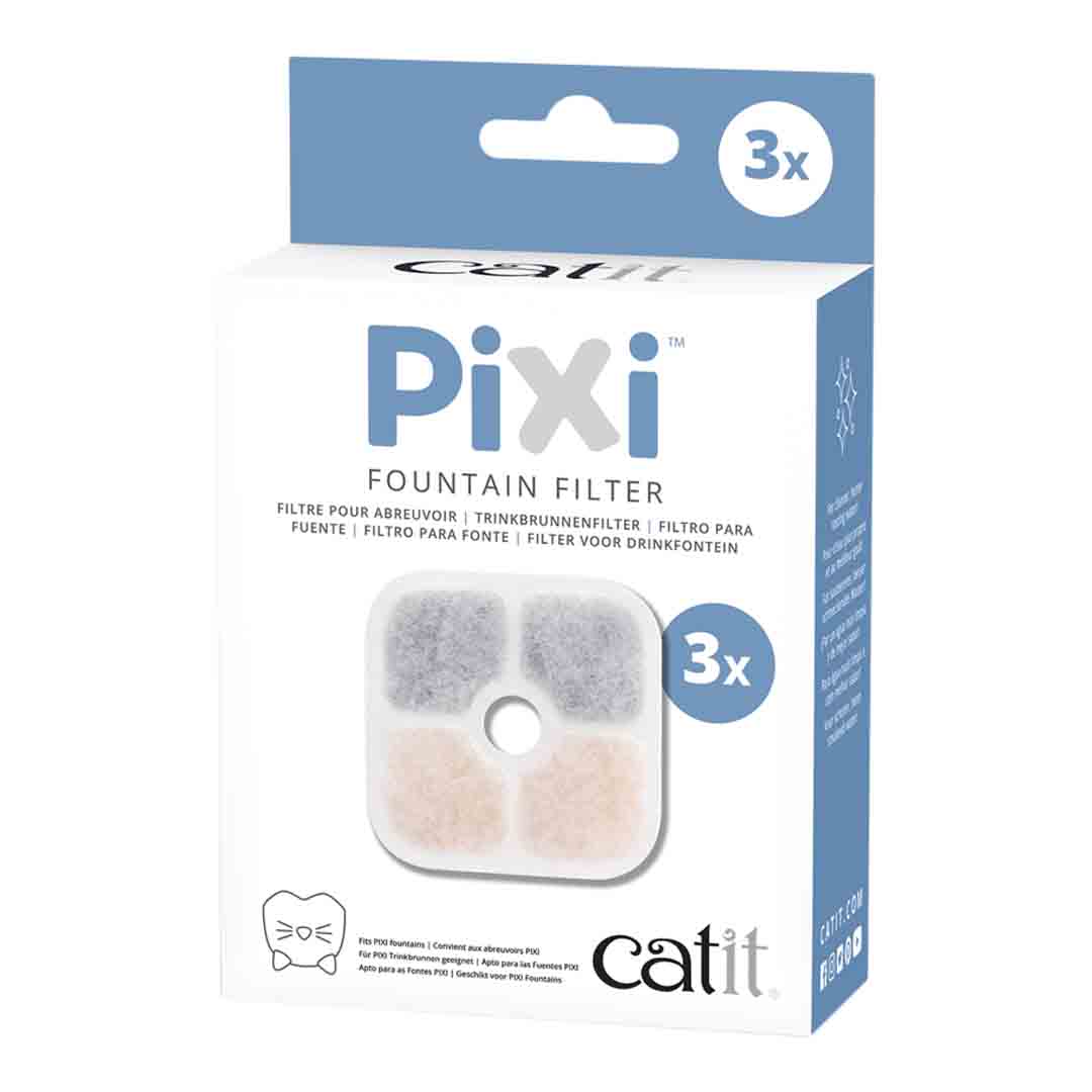 Catit PIXI Drinking Fountain Replacement Filters 3 Pack | Cat Water ...