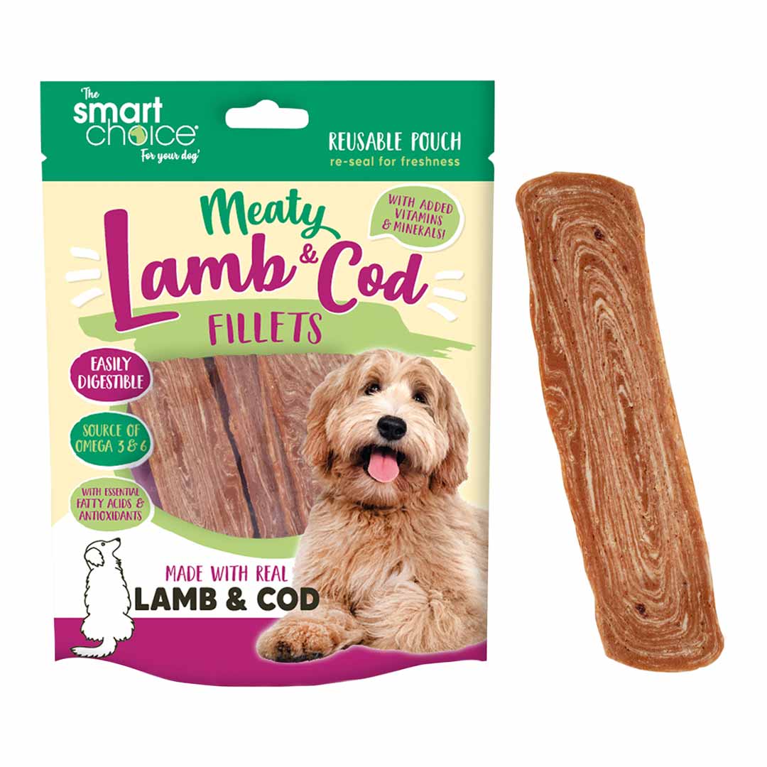 Smart Choice Lamb & Cod Fillet Dog Treats 7 Pack | Jollyes