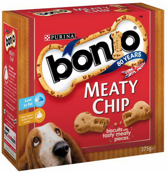 Bonio Meaty Chip 375g | Dog Biscuits