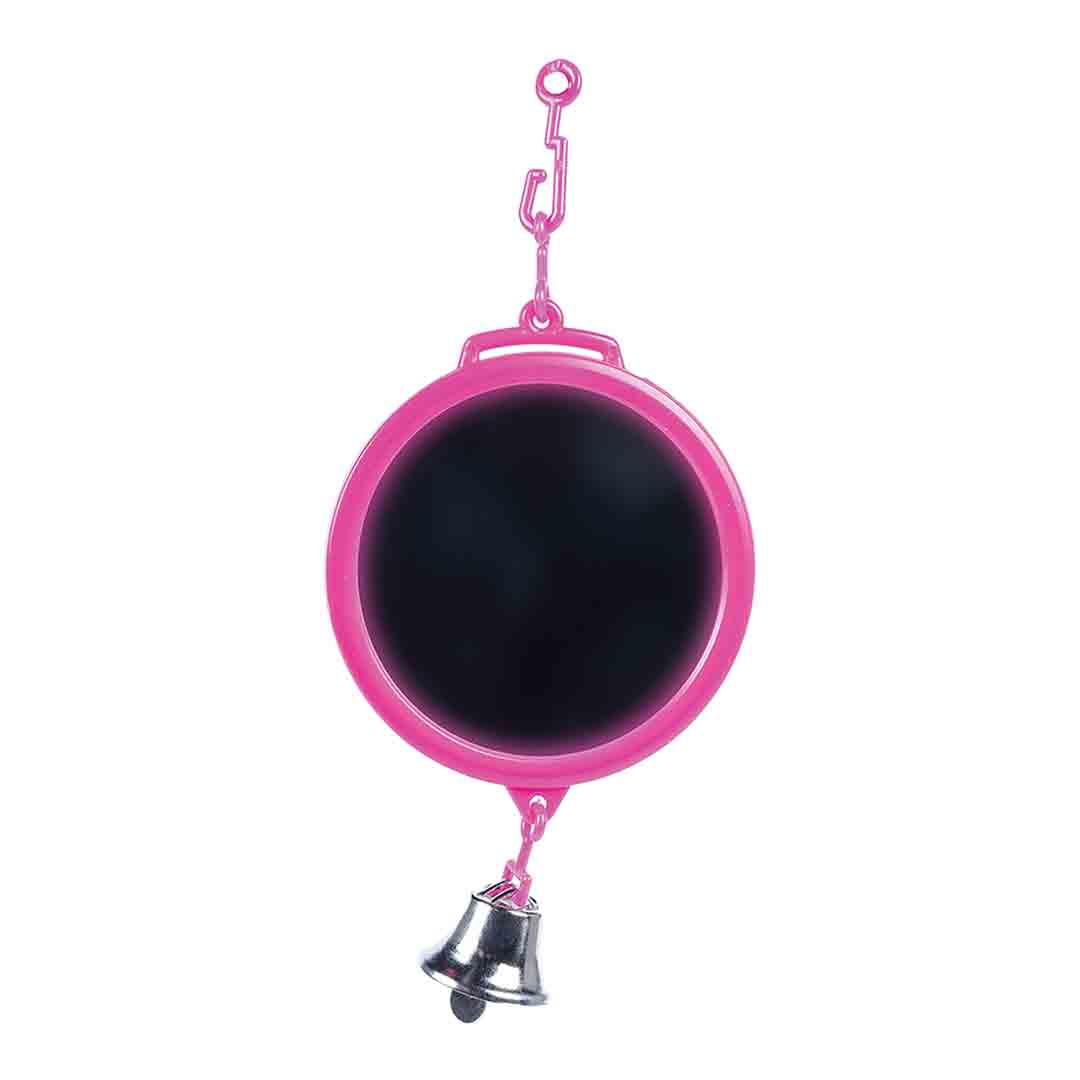 Happy Pet | Round Double Sided Mirror Bird Toy | Bird Products