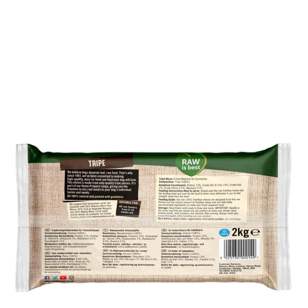 Natures Menu Frozen Freeflow Tripe 2kg | Frozen Dog Food