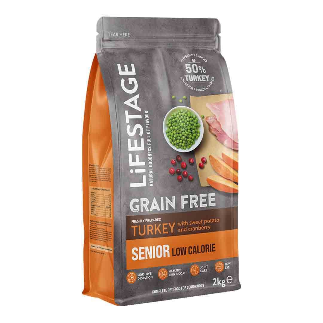 Lifestage Grain Free Senior Turkey, Sweet Potato And Cranberry 2kg ...