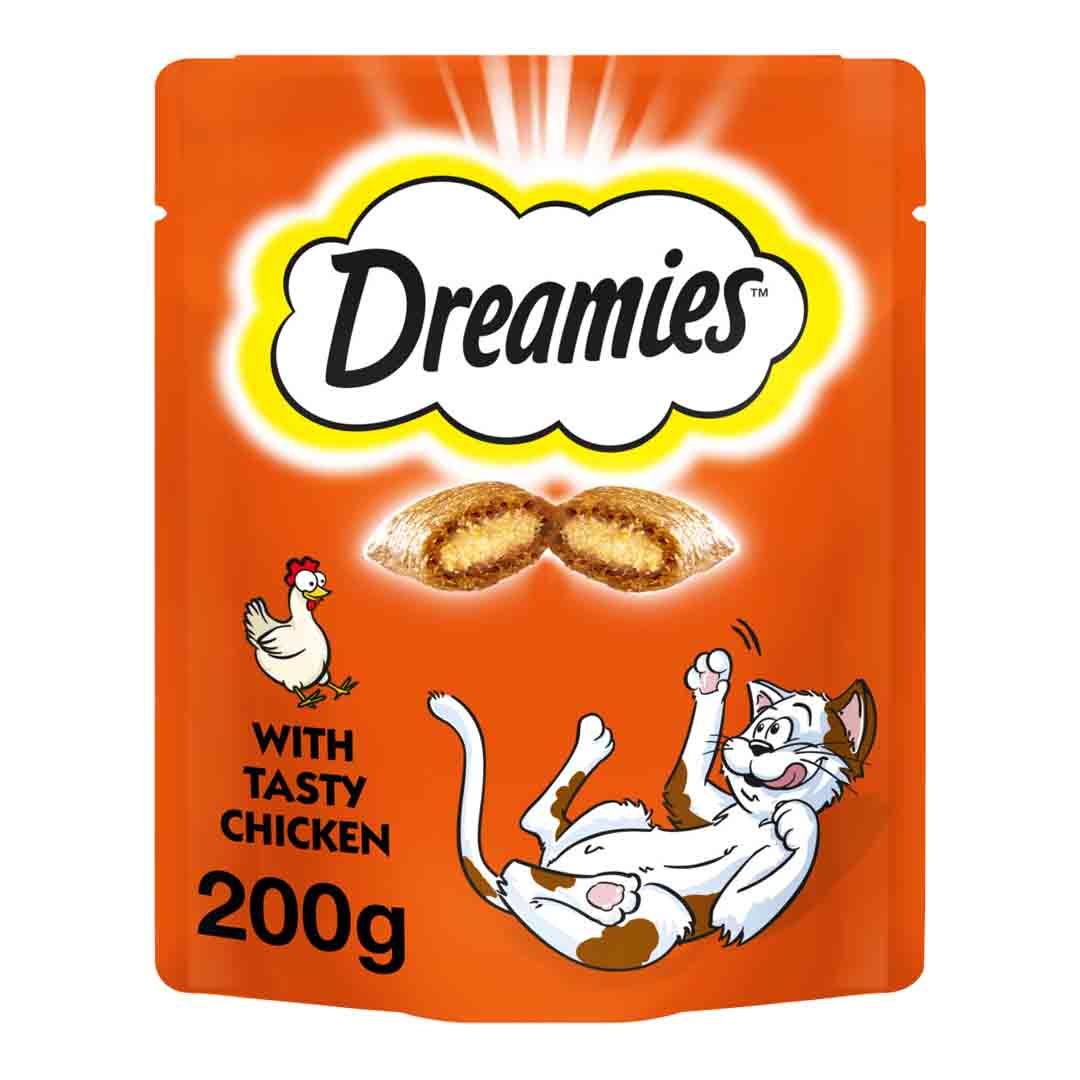 Dreamies Cat Treats Chicken Mega Pack 200g | Cat Treats