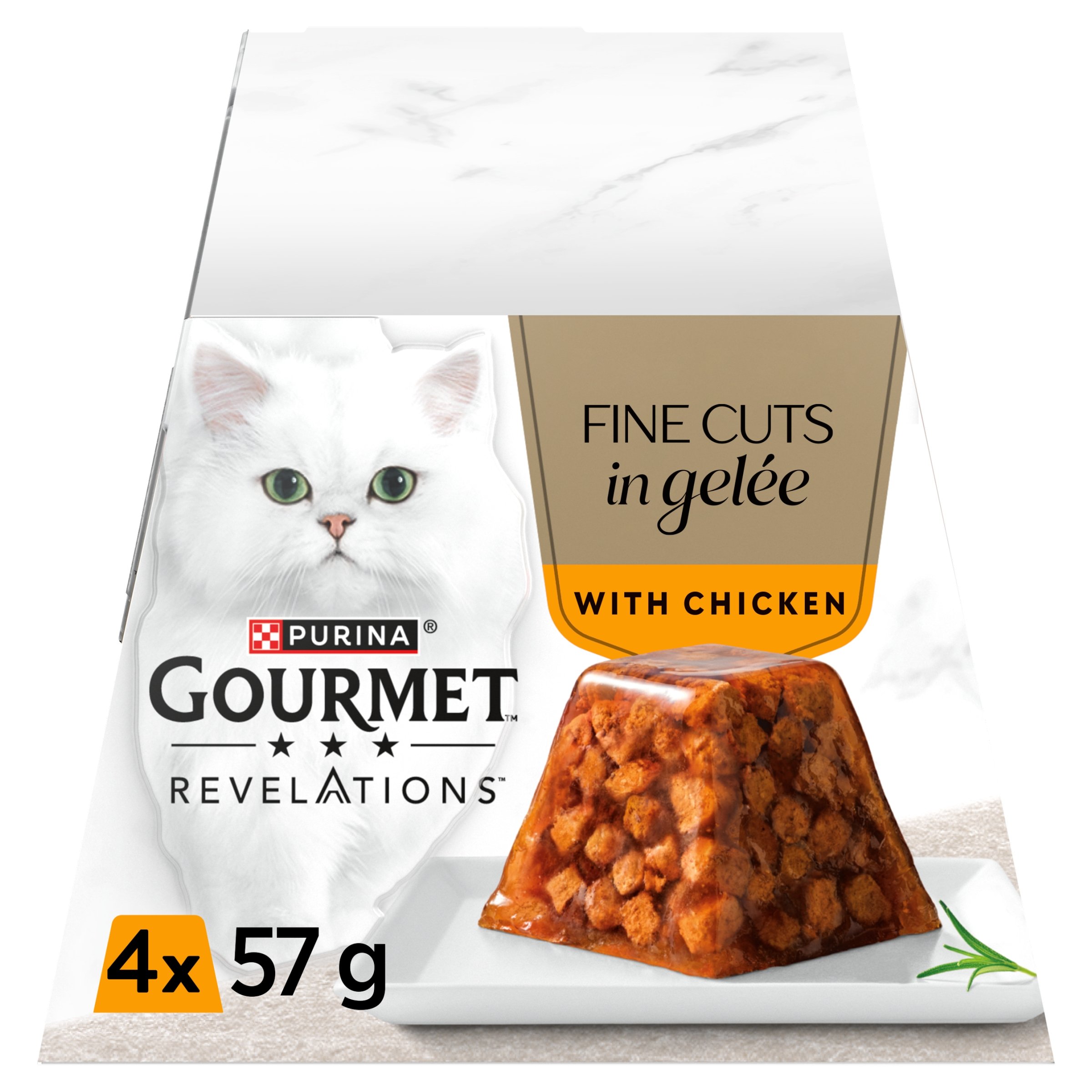 Gourmet Revelations Gelee Chicken in Jelly Wet Cat Food 4x57g | Jollyes