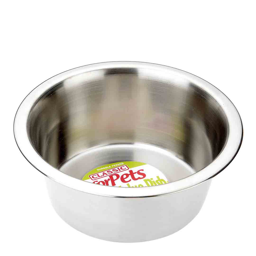 Classic Stainless Steel Dish 950ml | Dog Feeding