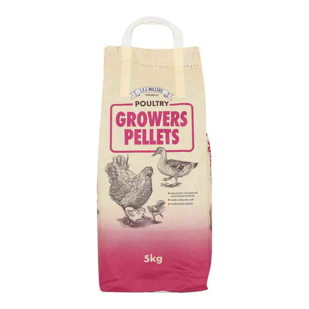 LFJ Millers Poultry Grower Pellets 5kg