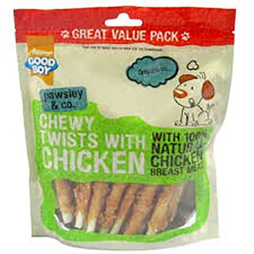 Good Boy Pawsley & Co Chicken Twisters Value Pack 320g | General Dog Treats