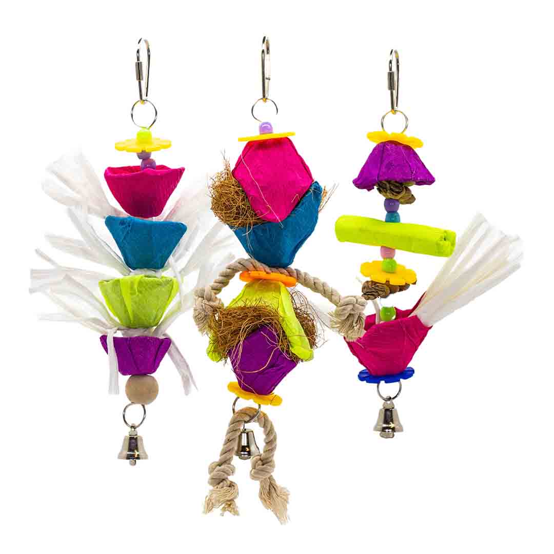 Beaks Colour Fun Mix Bird Toy | Bird Cage Toy