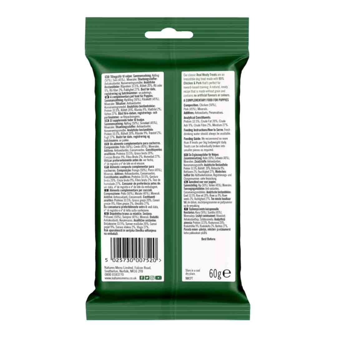 Nature's Menu Real Meaty Treats For Puppies 60g | Dog Chews
