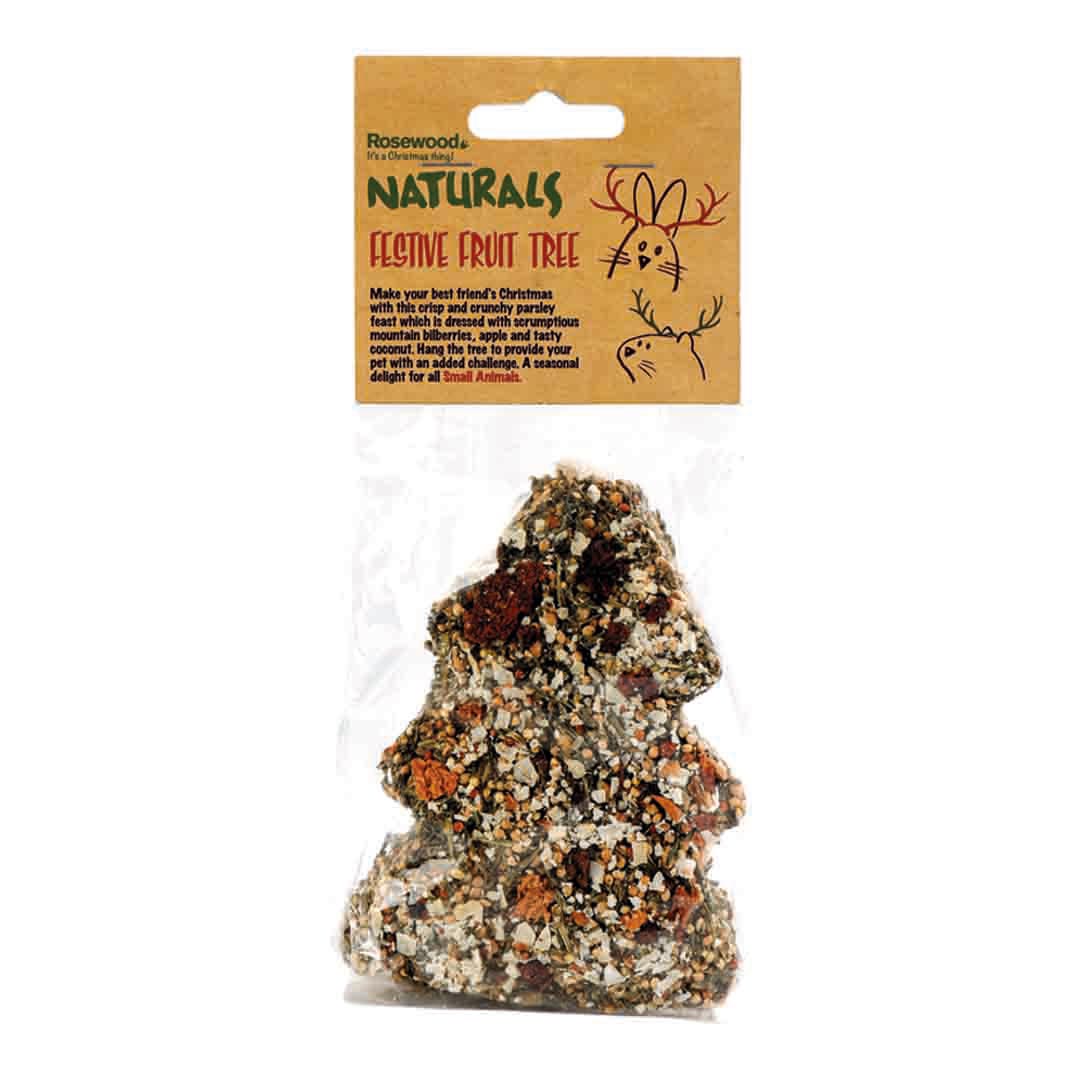 Rosewood Naturals Festive Fruit Tree Rabbit Food