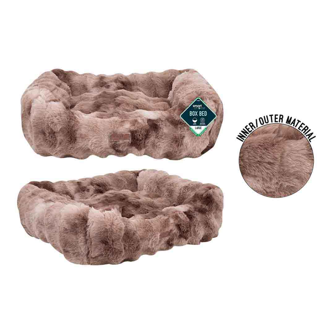 World of Pet Faux Fur Square Pet Bed Medium | Jollyes