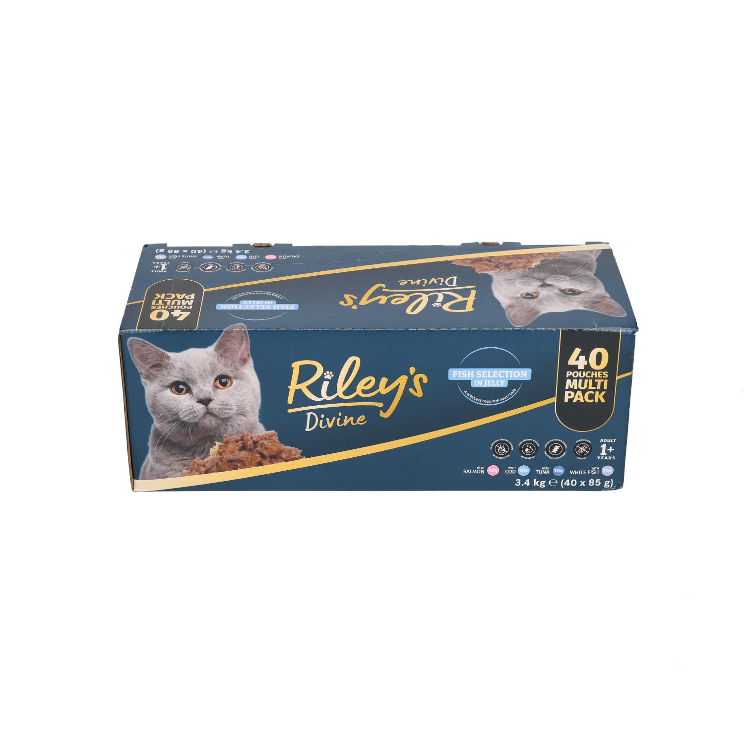 Rileys Divine Fish Selection in Jelly Wet Cat Food | Adult Pouch Cat ...