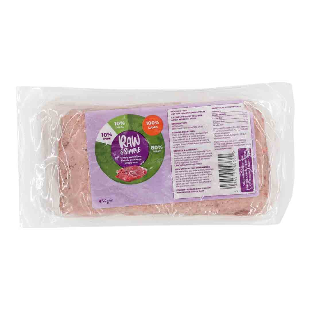 Raw & Simple Lamb Mince | Raw Dog Food