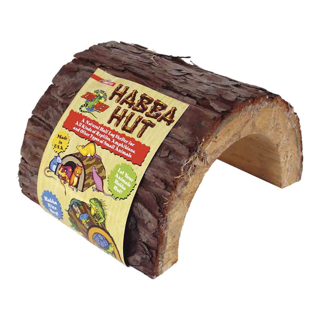 Zoo Med Habba Hut| Wooden Hide for Reptiles and Small Pets